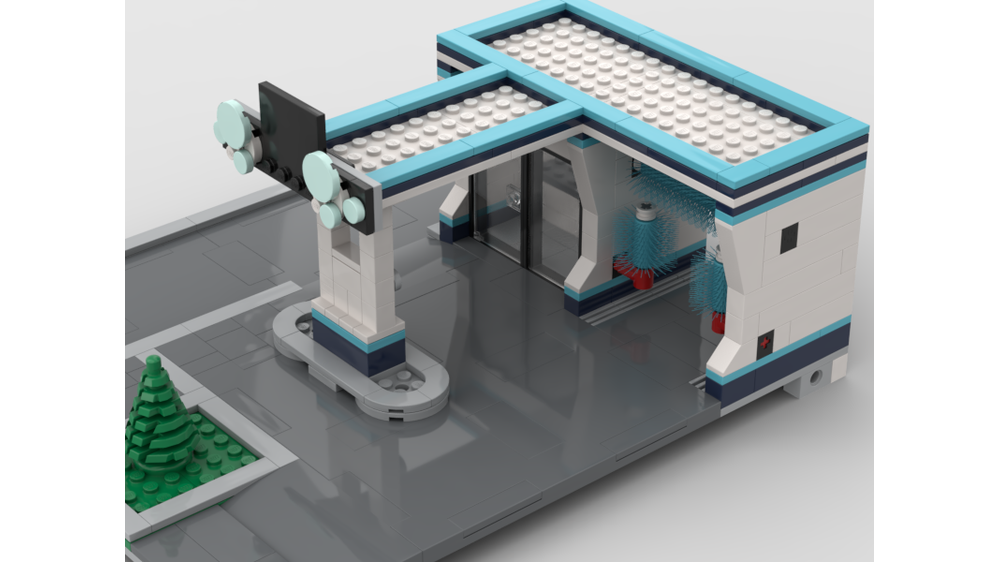 Lego Moc Gas Station By Zealotlego Rebrickable Build With Lego