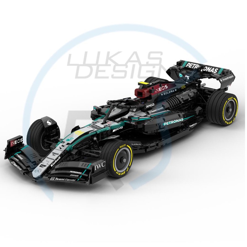LEGO MOC Mercedes F1 W15 1:8 Scale by Lukas2020 | Rebrickable - Build ...