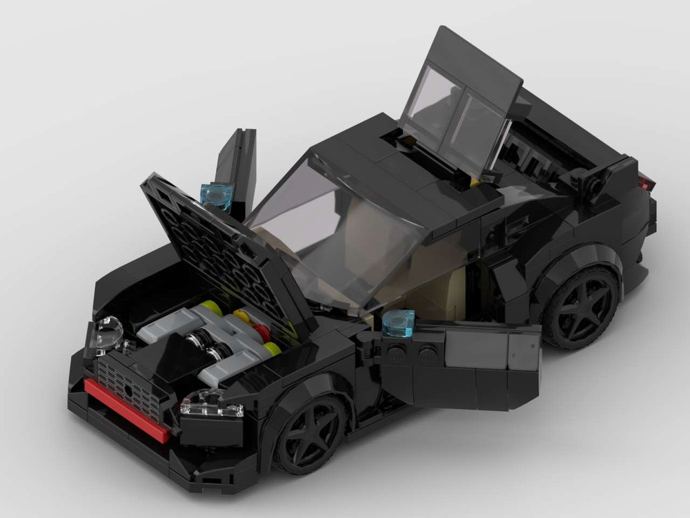 LEGO MOC FORD Mustang BLACK Horse by MarkMOC71 | Rebrickable - Build ...