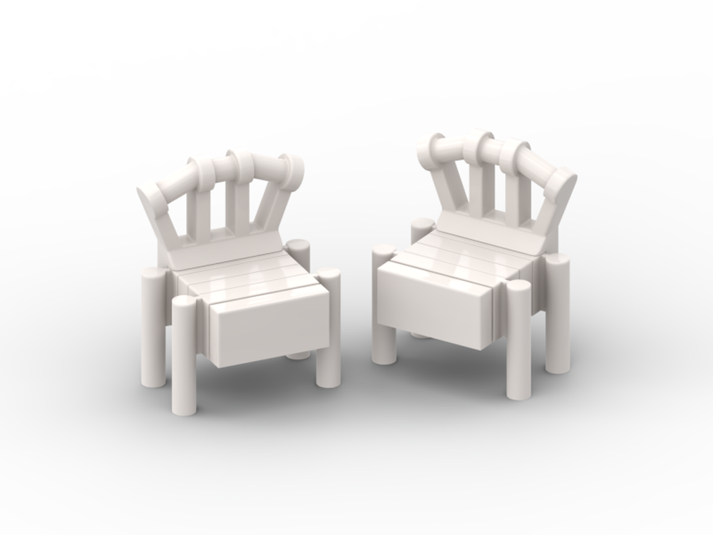 LEGO MOC Metal Chairs - Minifig Scaled by RYO Furniture Designs ...