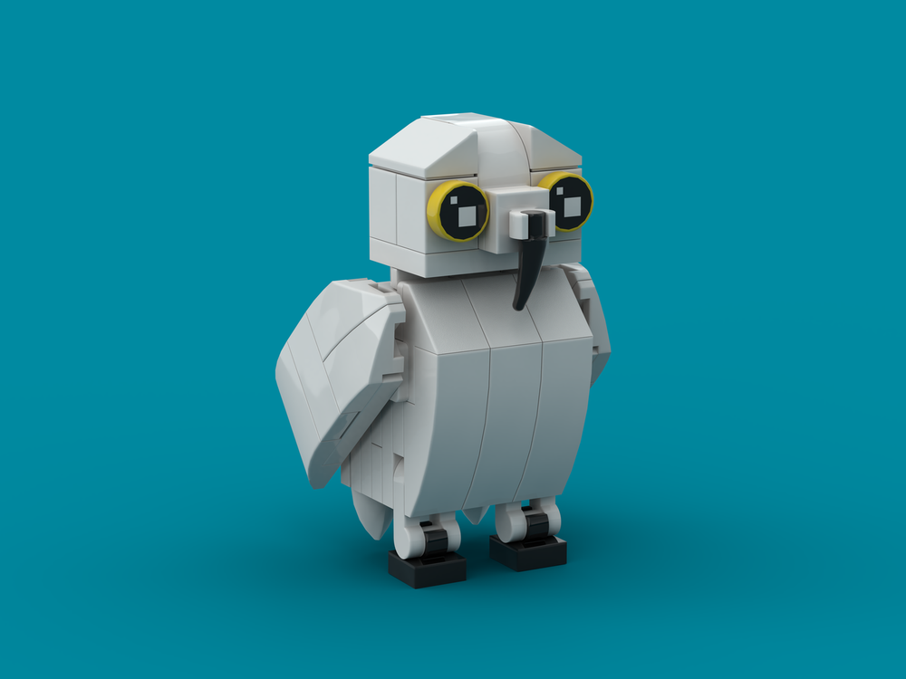 LEGO MOC Snowy owl by DiegoFontana | Rebrickable - Build with LEGO