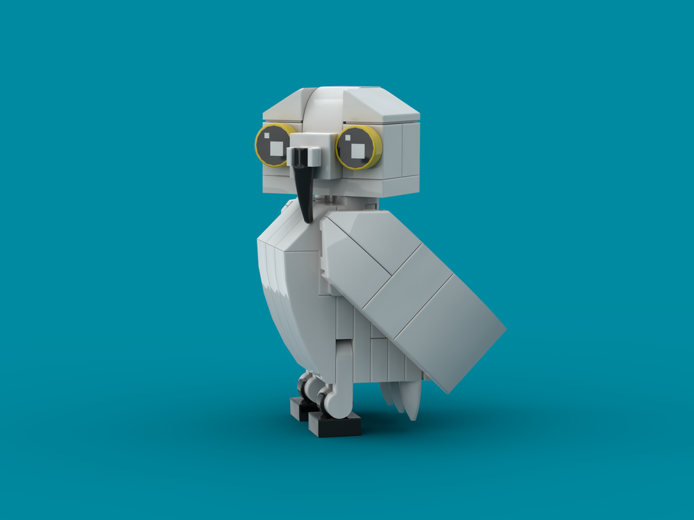 LEGO MOC Snowy owl by DiegoFontana | Rebrickable - Build with LEGO
