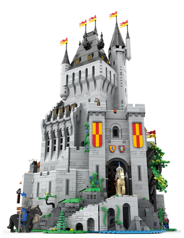 LEGO MOC The Lion Knights' High Tower by TheBittenBrick | Rebrickable ...