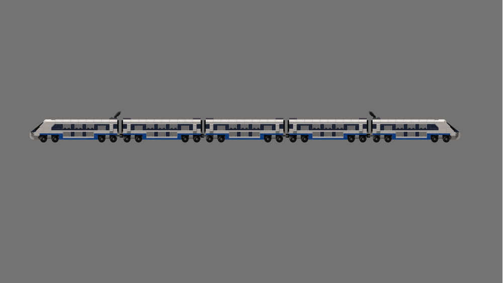 Lego Moc 40518 Double Decker Train By Proky1 Rebrickable Build