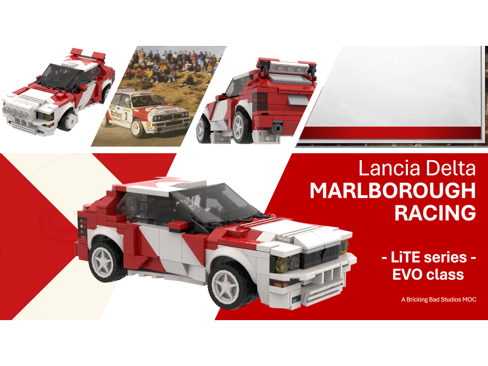 Lego Moc Lancia Delta Marlborough Racing Lite Series Class Evo By
