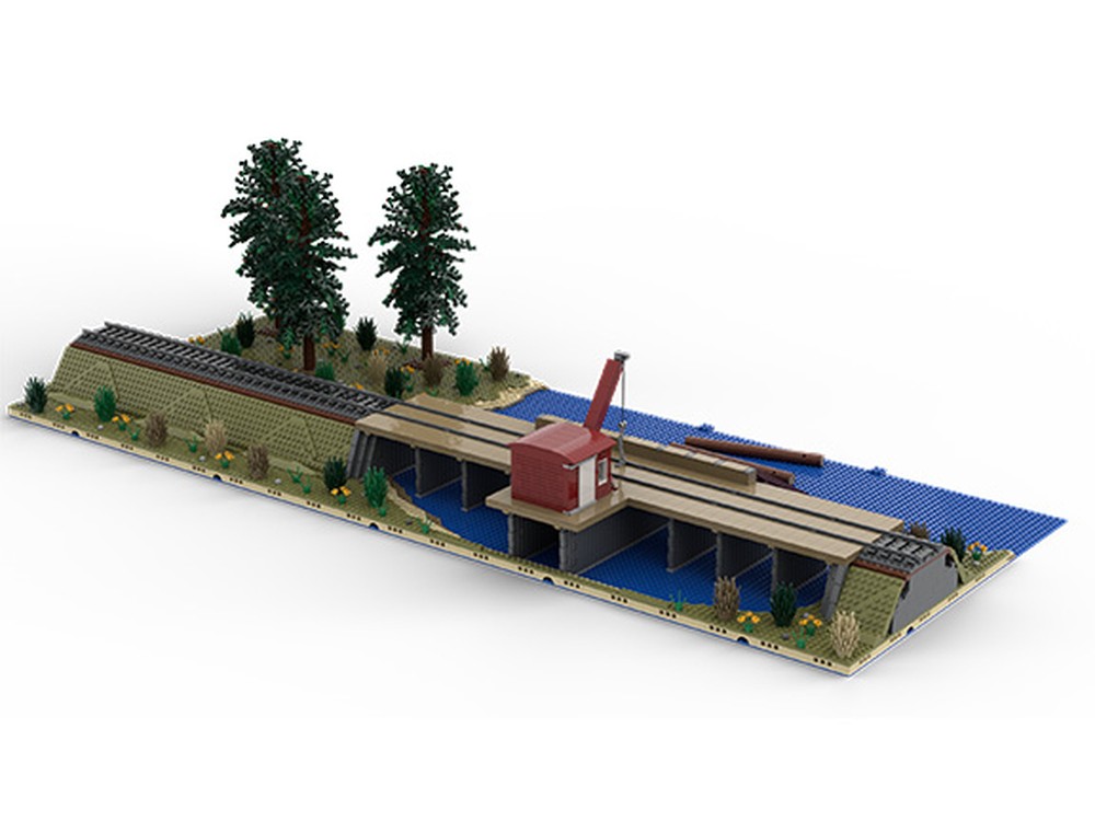 Lego Moc Sawmill Series Log Dump Model 1 By Jepaz Rebrickable