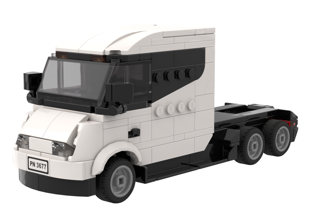 Lego Moc Tesla Semi Trucks Both Versions By Orchardbuilds