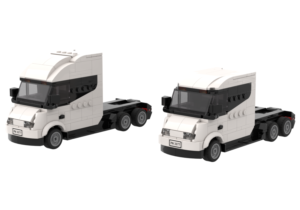 Lego Moc Tesla Semi Trucks Both Versions By Orchardbuilds