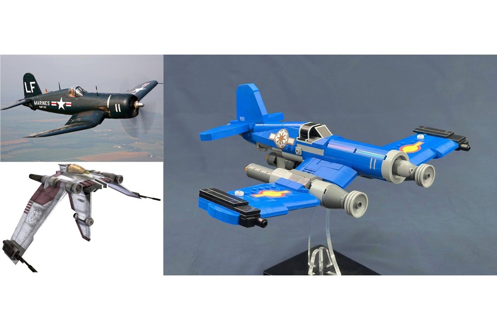 Lego Moc Sii V4u Corsair By Simplethinker Rebrickable Build