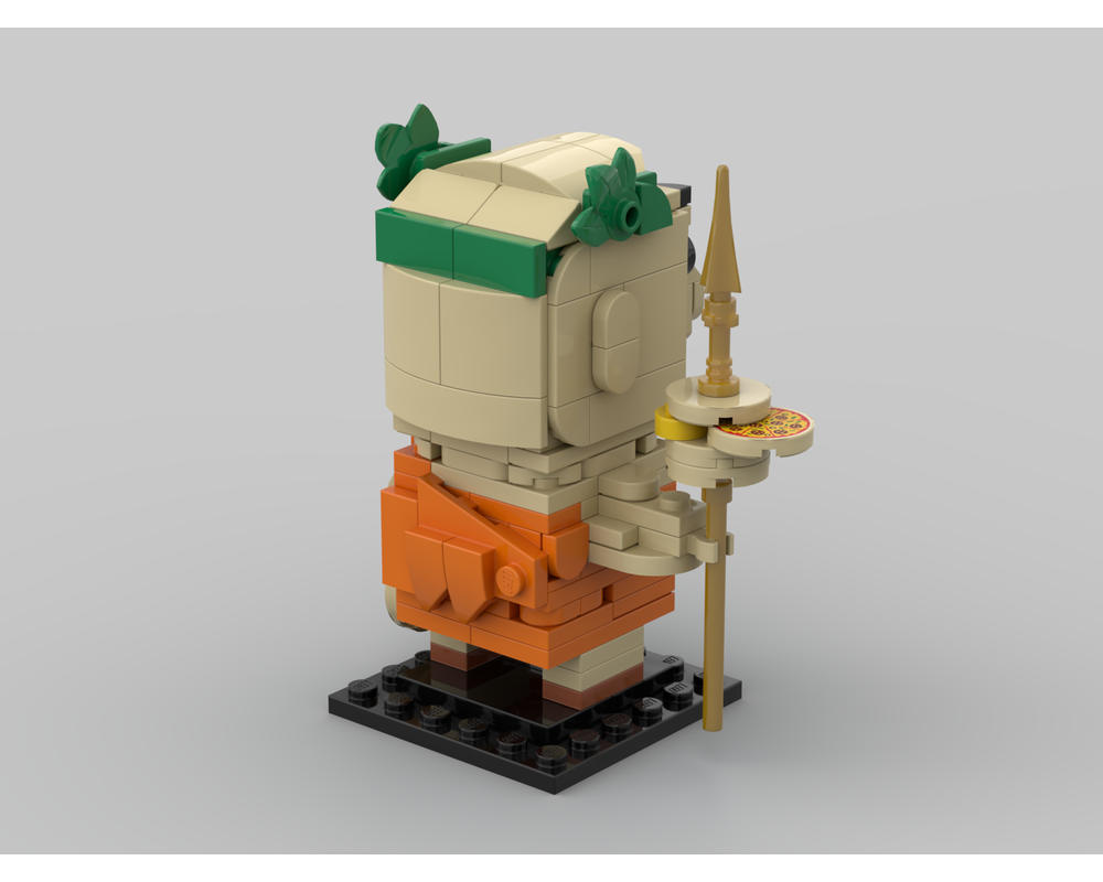 LEGO MOC Little Caesars mascot Brickheadz by Penguins and plastic ...