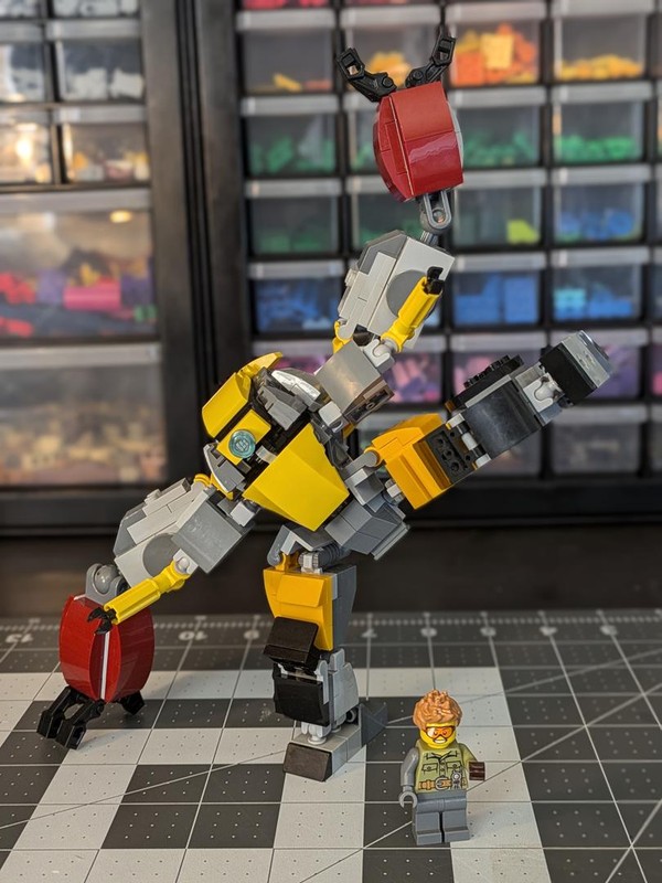 Lego Moc The Atlas Combat Mech By Buildersbl0ck Rebrickable Build With Lego