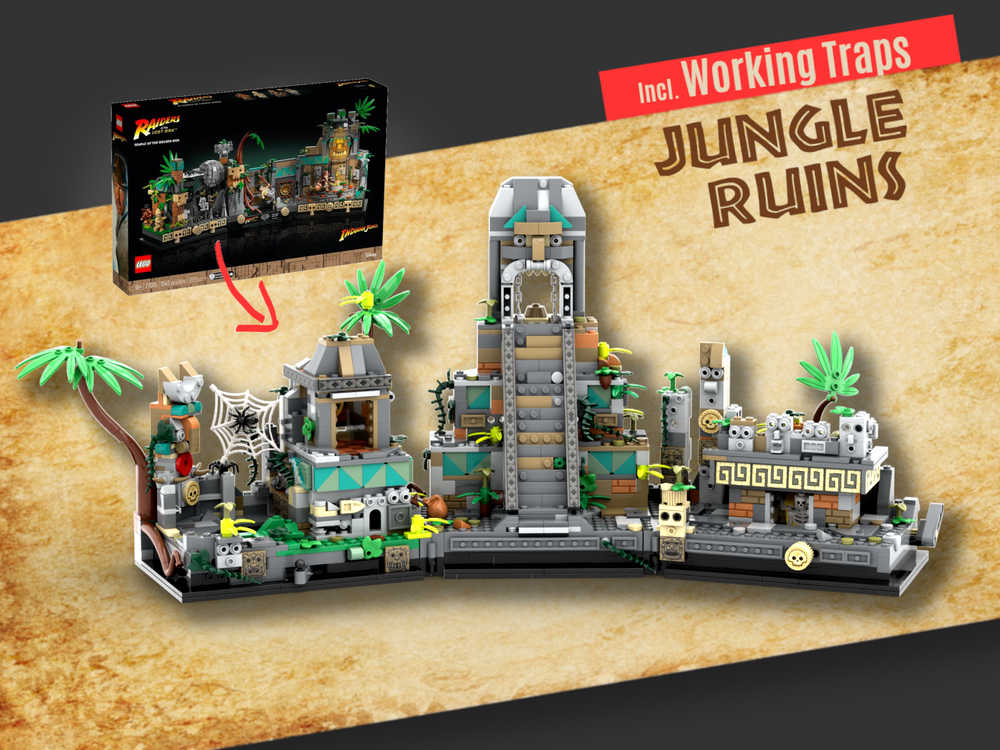 LEGO MOC Jungle Ruins (with traps) by Vanestream | Rebrickable - Build ...