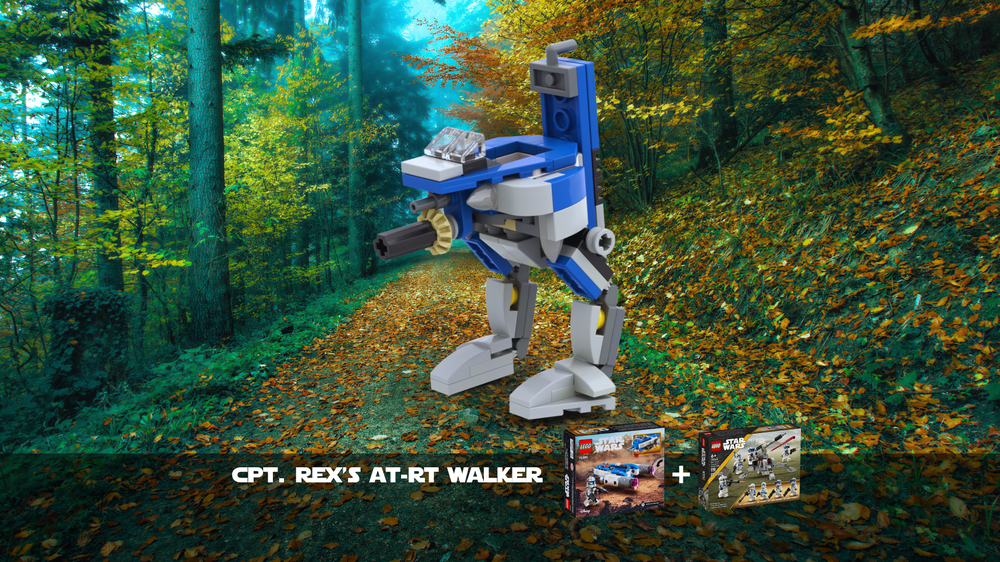 LEGO MOC Cpt. Rex's AT-RT walker - alternative from 75391 + 75345 by ...