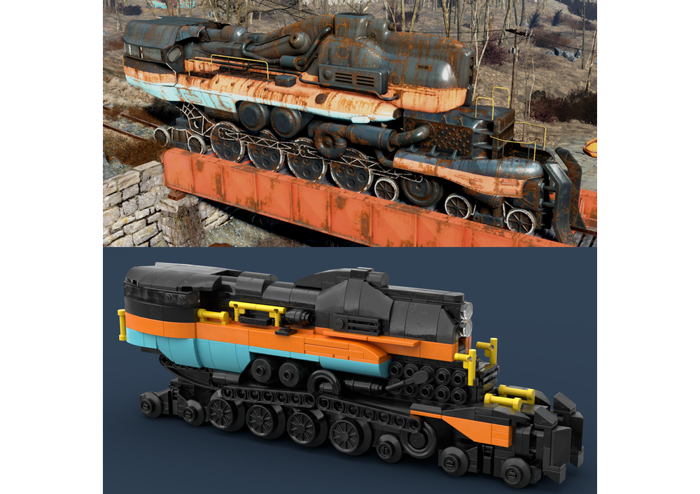 Lego Moc Nuclear Train Fallout Game By Mfan8 Rebrickable Build