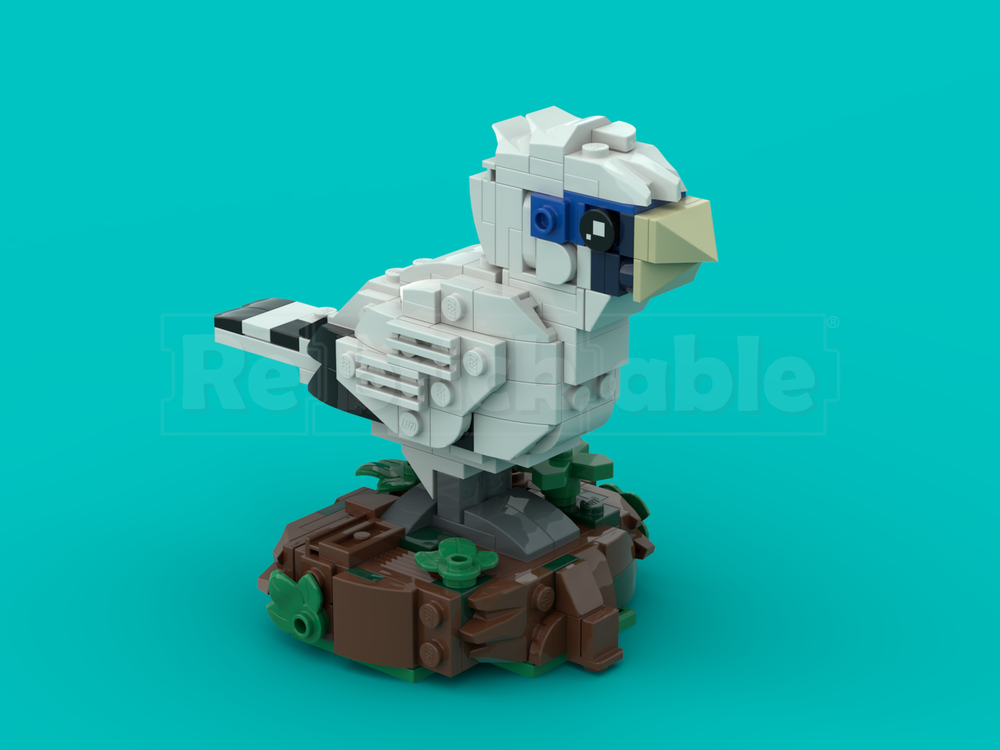 LEGO MOC Bali Myna by Penguins and plastic | Rebrickable - Build with LEGO