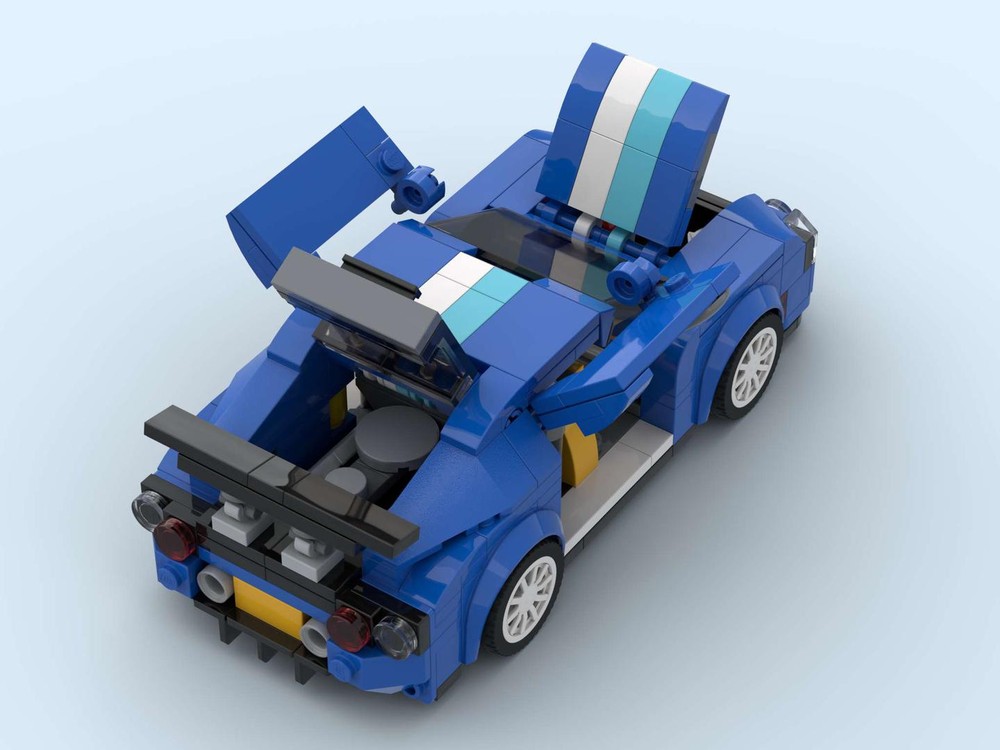 Lego Moc Turbo Track Racer 8 Wide By Sillert09 Rebrickable Build