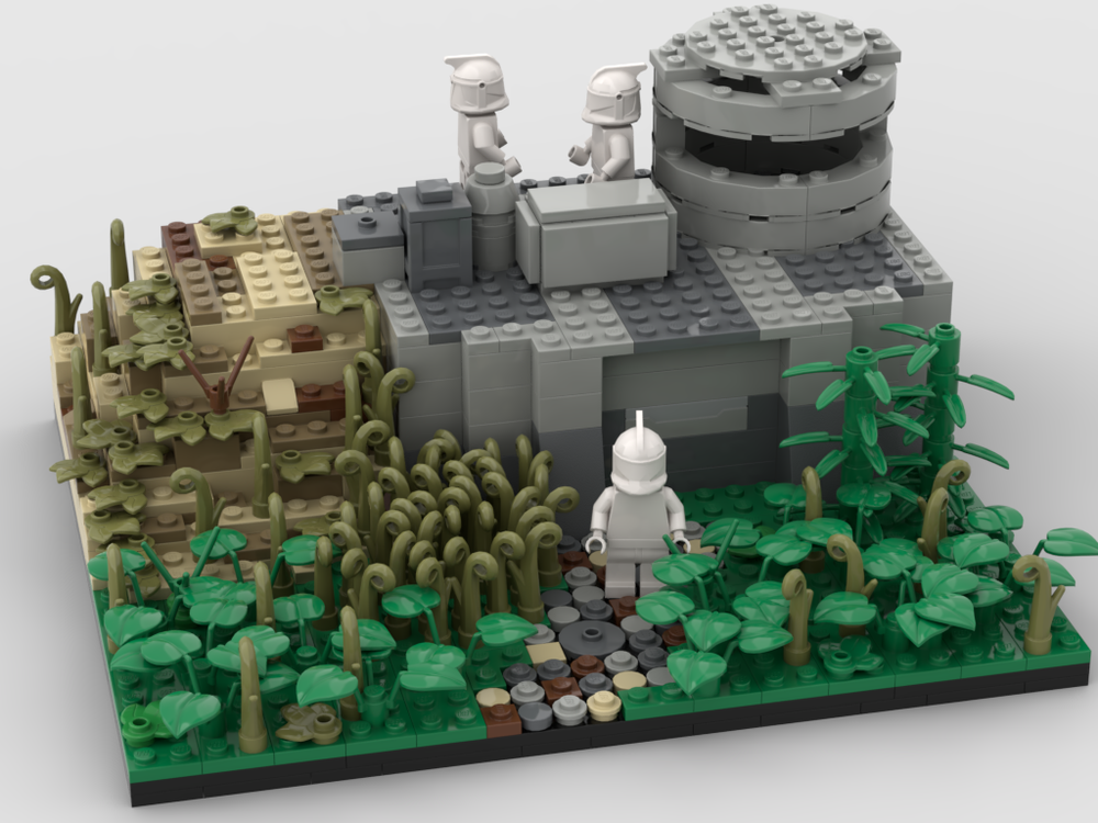 LEGO MOC SW clone jungle base bunker by Elite Clones | Rebrickable ...