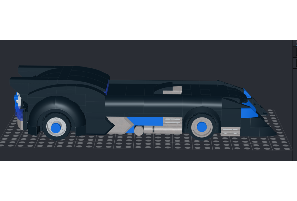 LEGO MOC Batmobile (2007 animated show) by Horizon_ | Rebrickable ...
