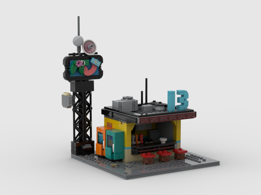 LEGO MOC 13's Diner by M1NDxBEND3R | Rebrickable - Build with LEGO