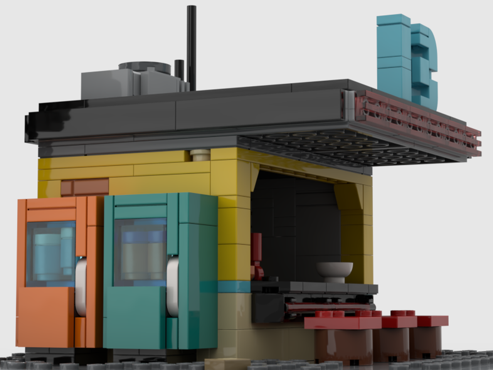 LEGO MOC 13's Diner by M1NDxBEND3R | Rebrickable - Build with LEGO