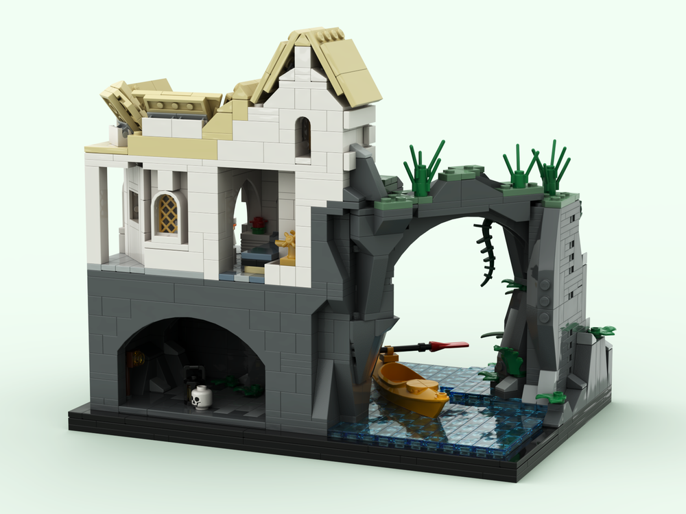 LEGO MOC Cliffside Mediterranean Villa by StarvedMonkey | Rebrickable ...