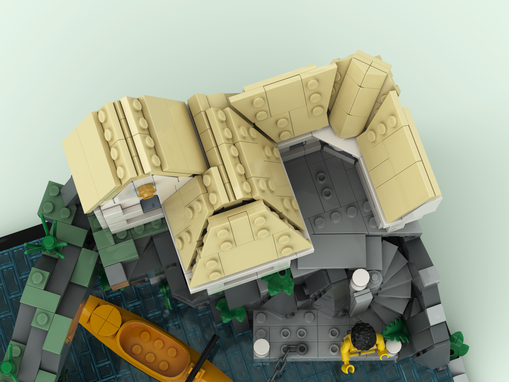 LEGO MOC Cliffside Mediterranean Villa by StarvedMonkey | Rebrickable ...