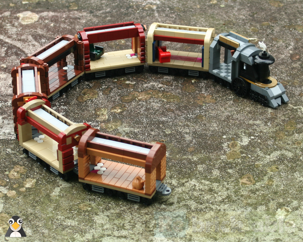 Lego Moc Colt Express Train By Tuxille Rebrickable Build With Lego