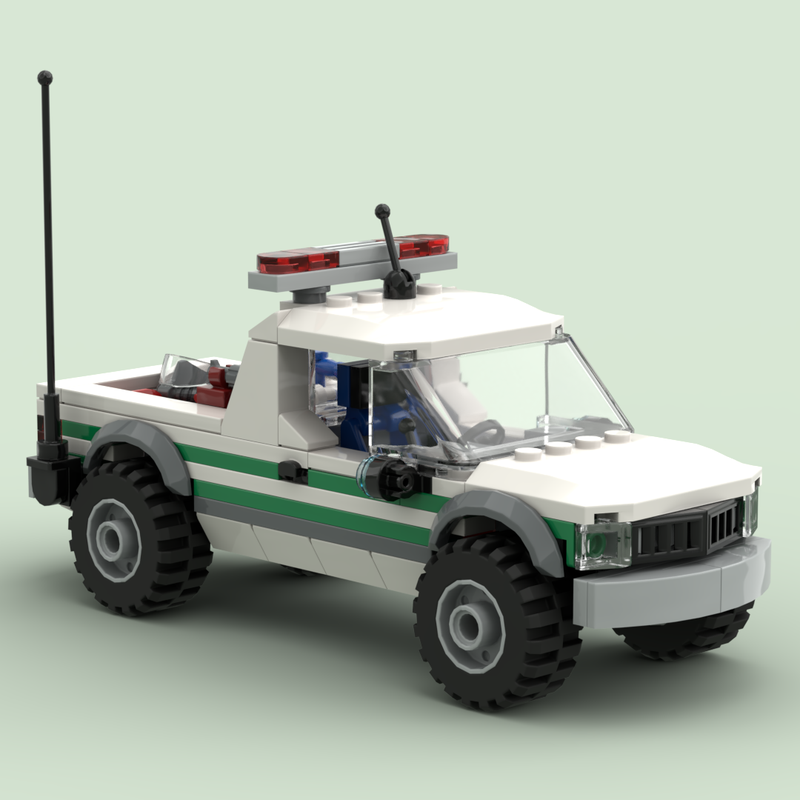LEGO MOC Forest Fire Service Patrol Pickup by Wacky | Rebrickable ...
