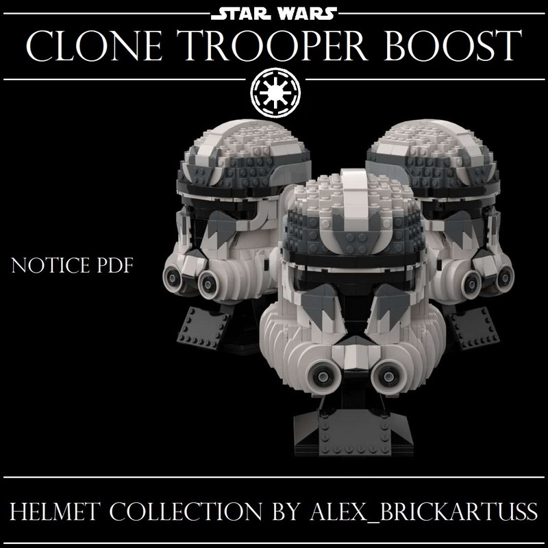 LEGO MOC Helmet Clone Boost by Alex_BricKartuss | Rebrickable - Build ...