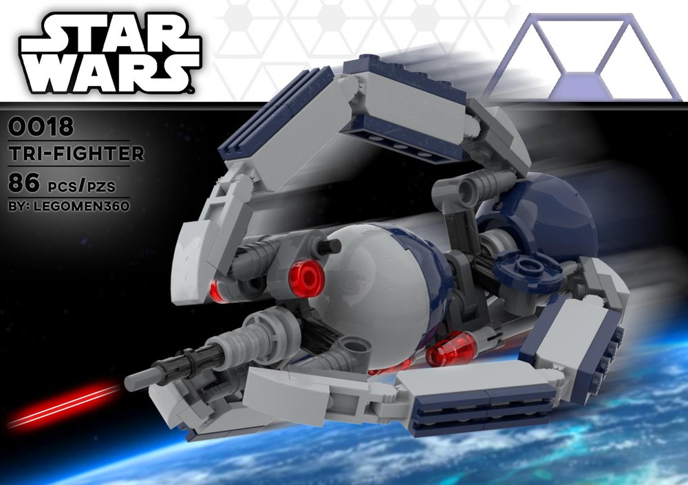 LEGO MOC Droid Tri-Fighter by Legomen360 | Rebrickable - Build with LEGO