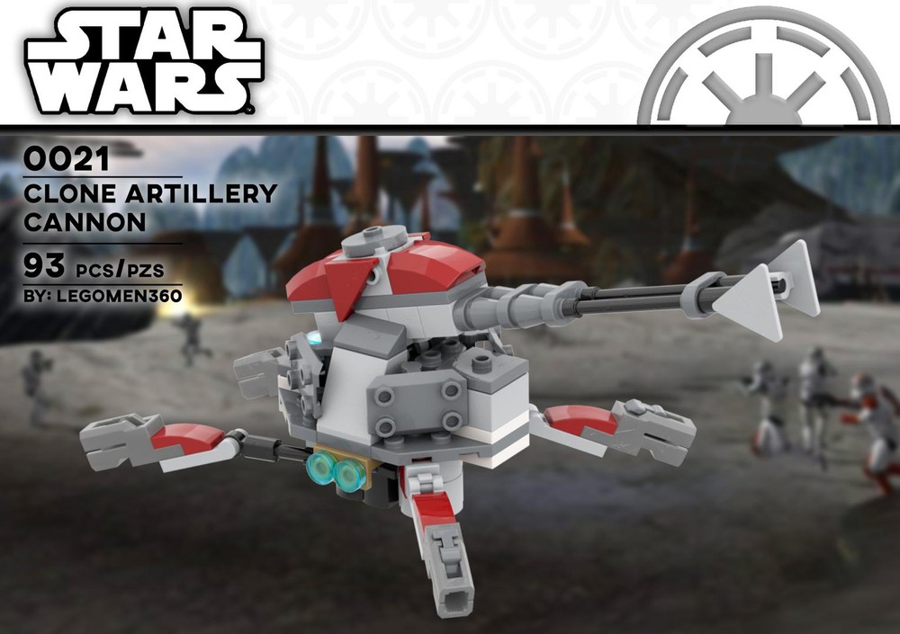 LEGO MOC-189311 Clone Artillery Cannon by Legomen360 | Rebrickable ...