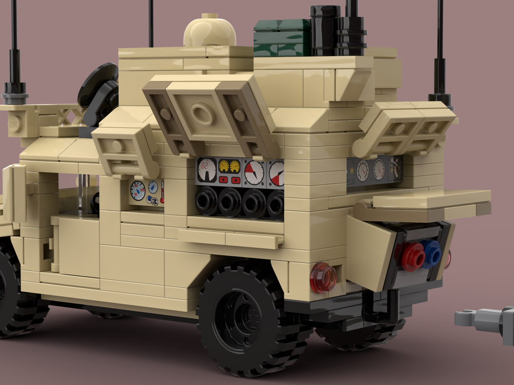 Lego Moc Cppi Humvee And Trailer Us Army Mobile Command Post And