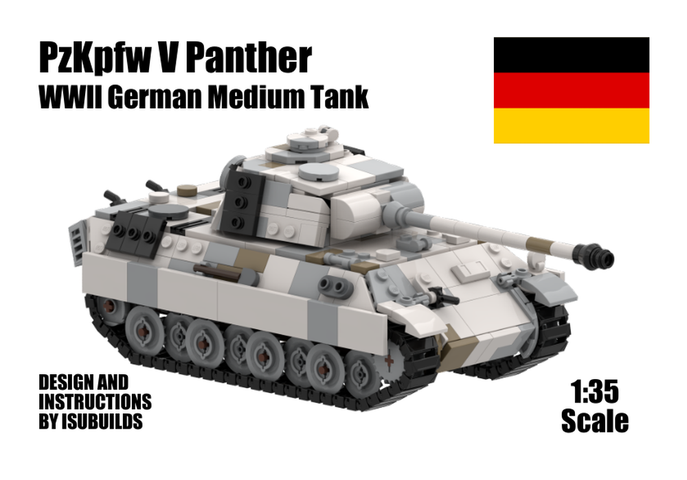 Lego Moc Pzkpfw V Panther By Isubuilds Rebrickable Build With Lego