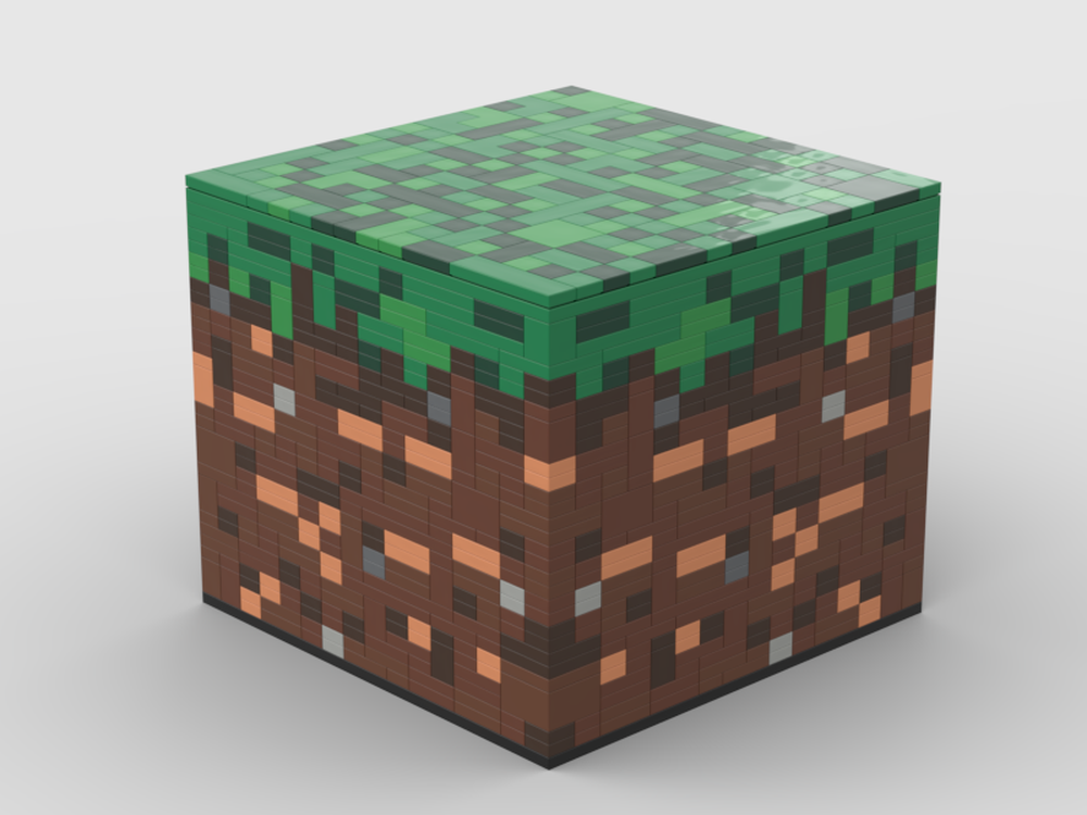 LEGO MOC Minecraft Grass Block by ETIA_LEGO | Rebrickable - Build with LEGO