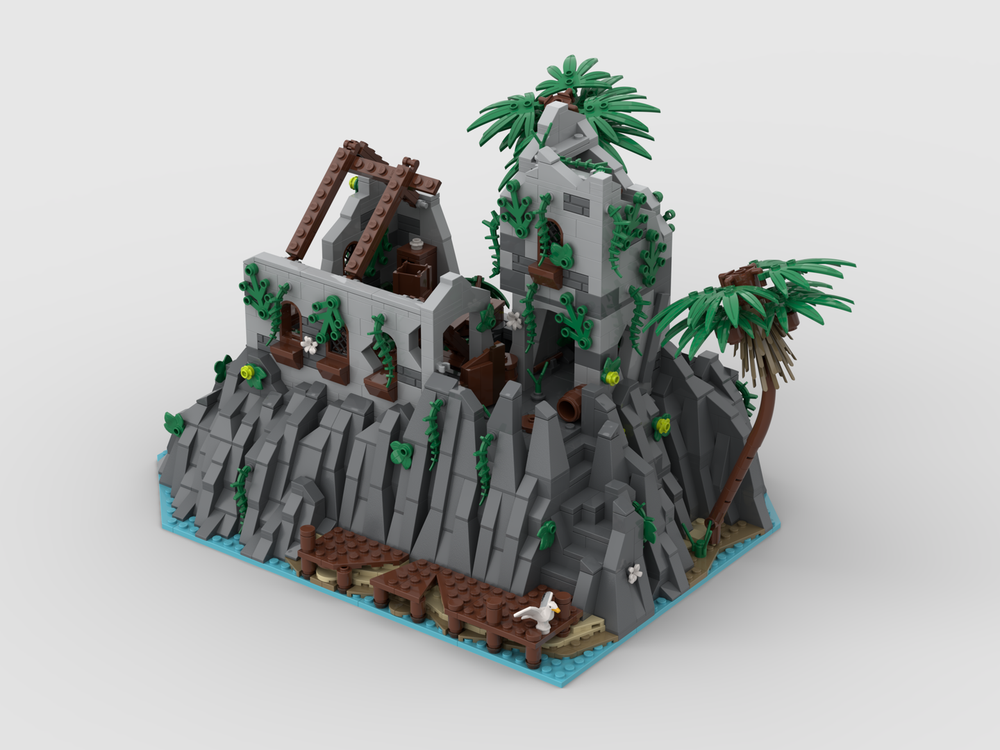 LEGO MOC Pirate Island Bay - Ruin Island Extension by Dennit0h ...