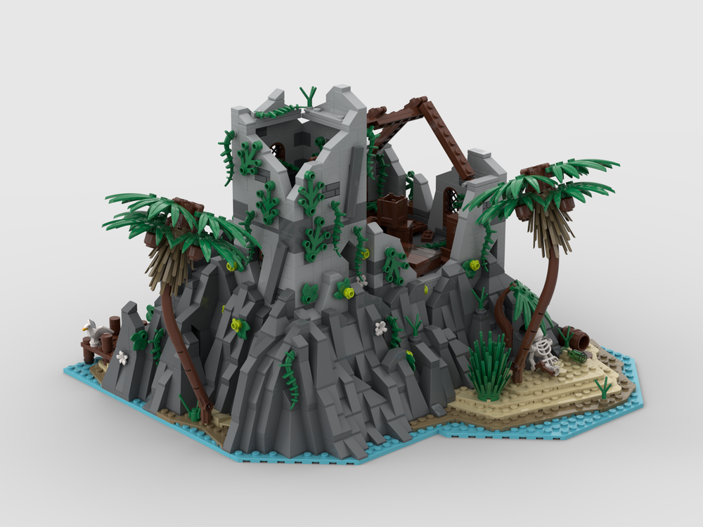 LEGO MOC Pirate Island Bay - Ruin Island Extension by Dennit0h ...