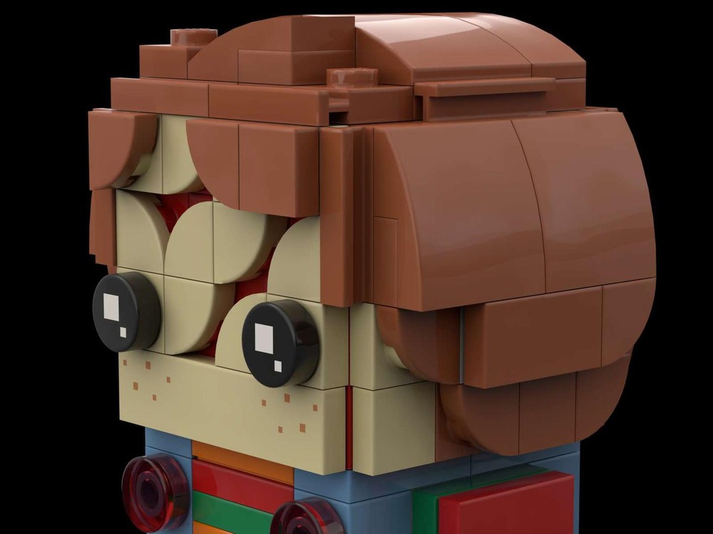 Lego Moc Brickheadz Chucky By Skmoc Rebrickable Build With Lego