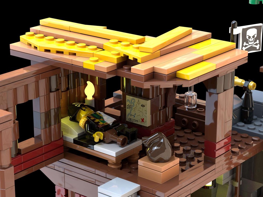 Lego Moc Pirates Cave Inn By Hzolika Rebrickable Build With Lego