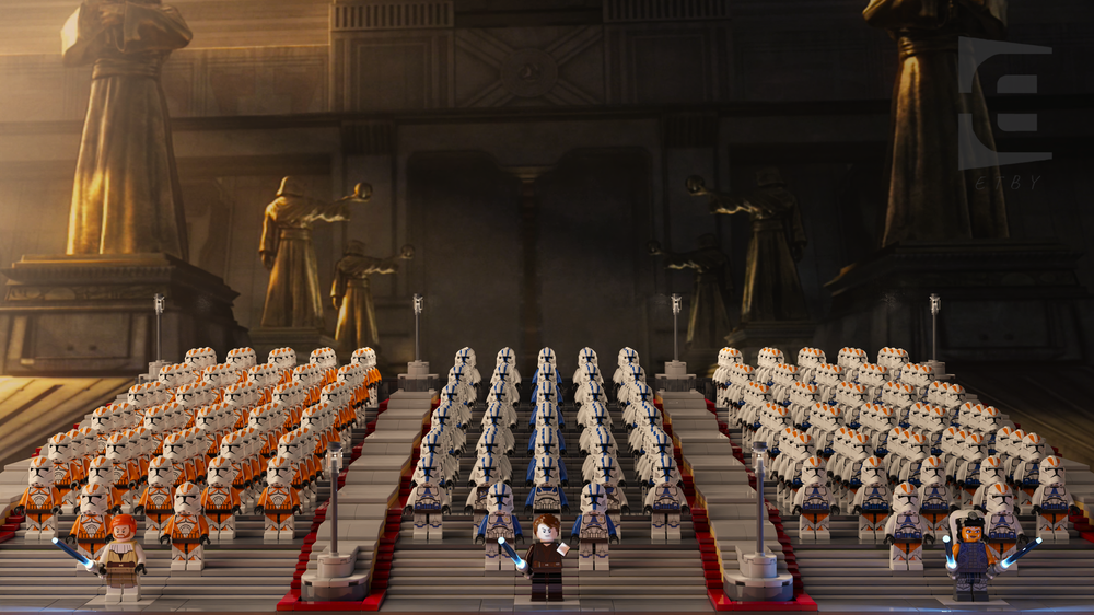 LEGO MOC Corsucant Grand Temple Steps - x249 Minifigure Display by ...