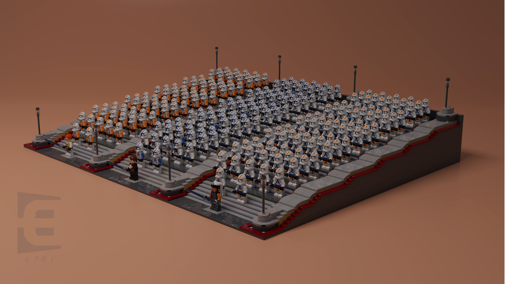 LEGO MOC Corsucant Grand Temple Steps - x249 Minifigure Display by ...