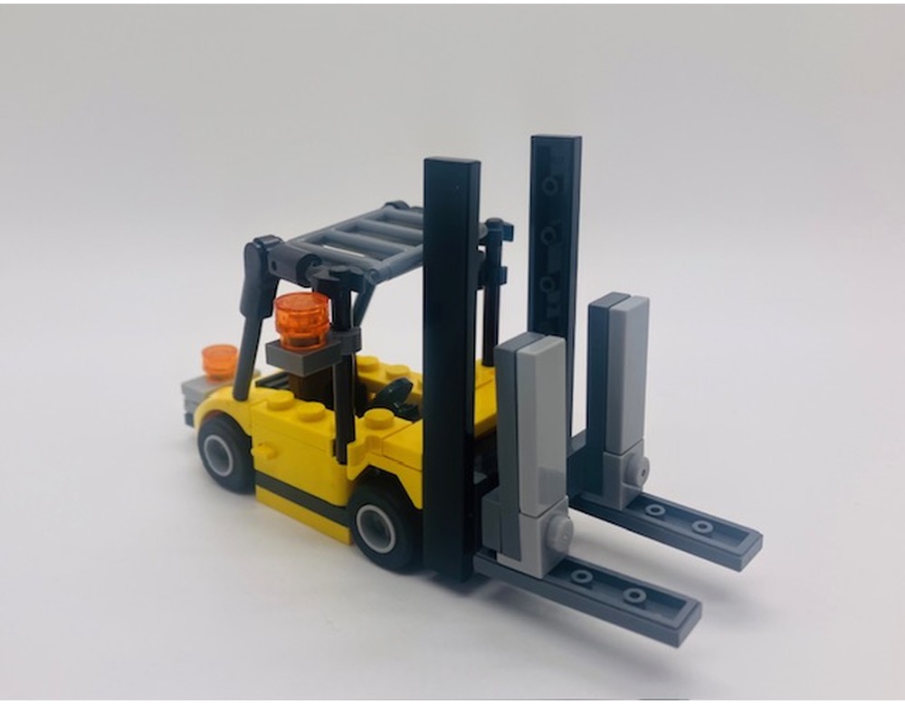 Lego Moc Forklift By Basicbuilder23 Rebrickable Build With Lego