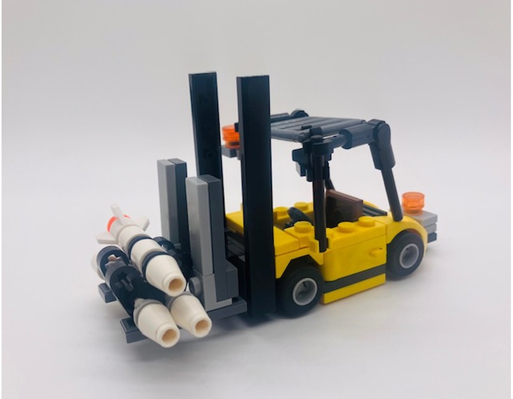 Lego Moc Forklift By Basicbuilder23 Rebrickable Build With Lego