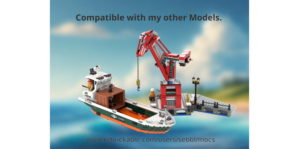 Lego Moc 60422 Harbor Crane Access Ramp By Sebbl Rebrickable Build