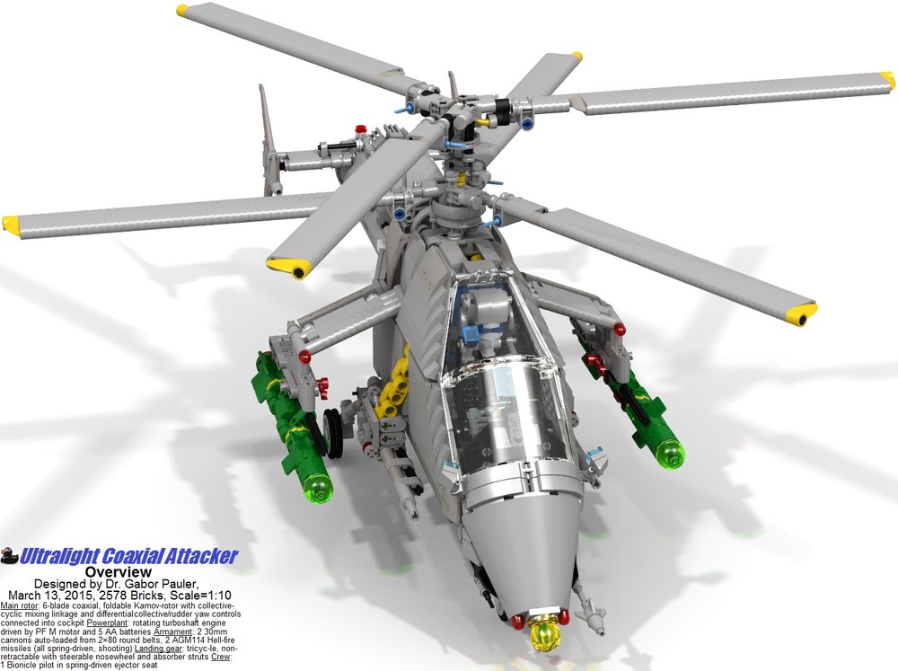 LEGO MOC Ultralight Coaxial Attacker Helicopter by gjpauler ...