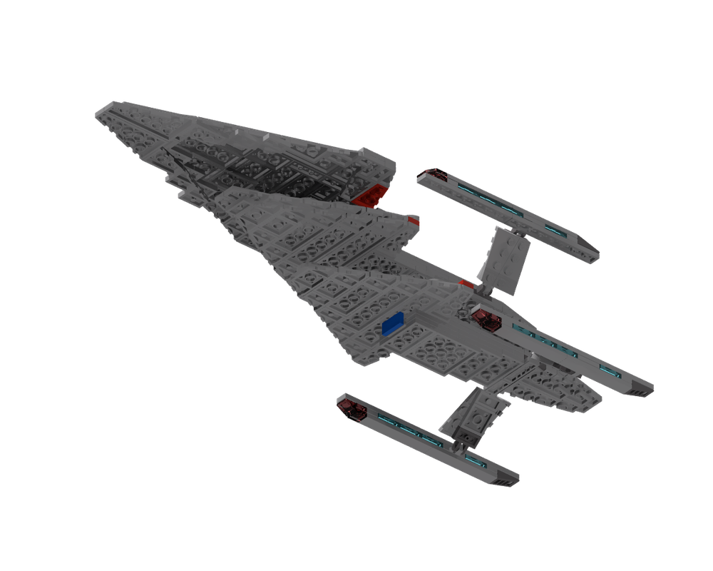 Lego Moc 12160 Scale Talon Class Starship By Yamato534 Rebrickable
