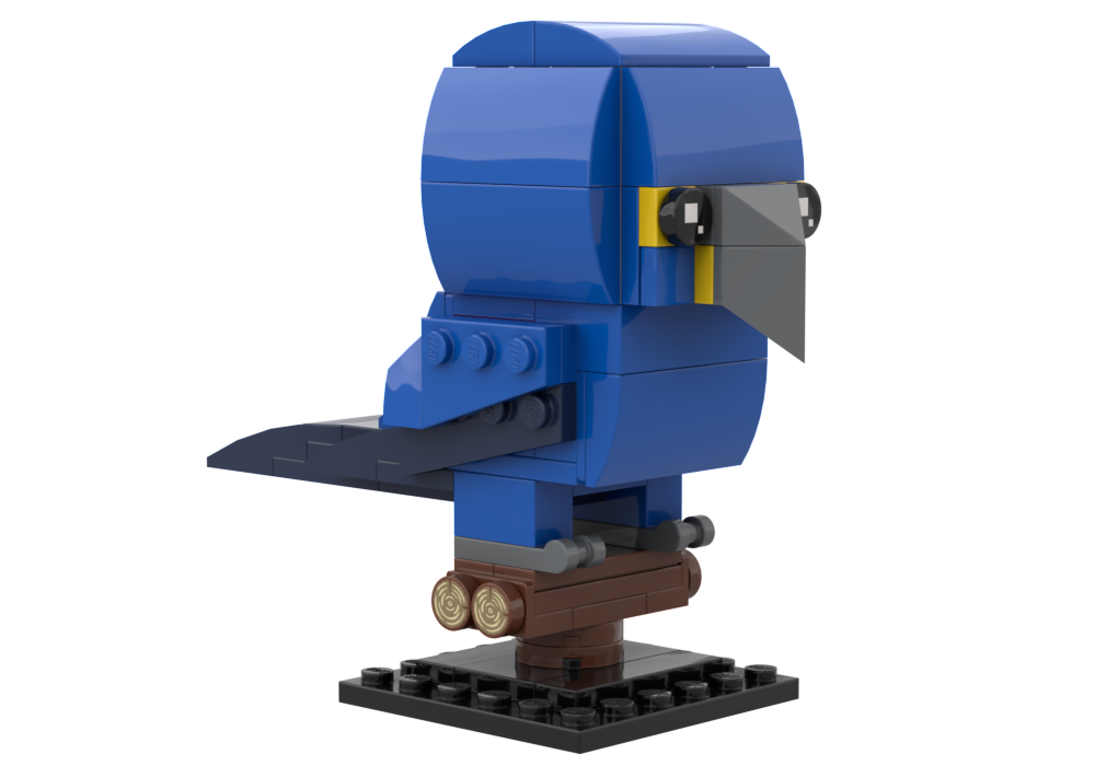 LEGO MOC Hyacinth Macaw: Birdheadz by OrchardBuilds | Rebrickable ...
