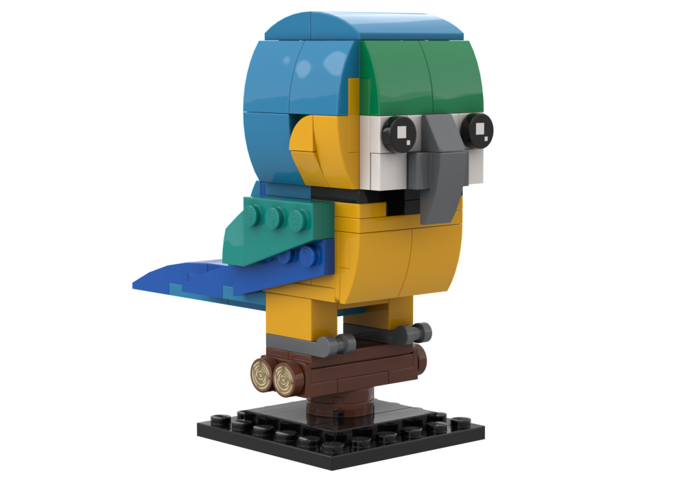 LEGO MOC Blue and Yellow Macaw: Birdheadz by OrchardBuilds ...
