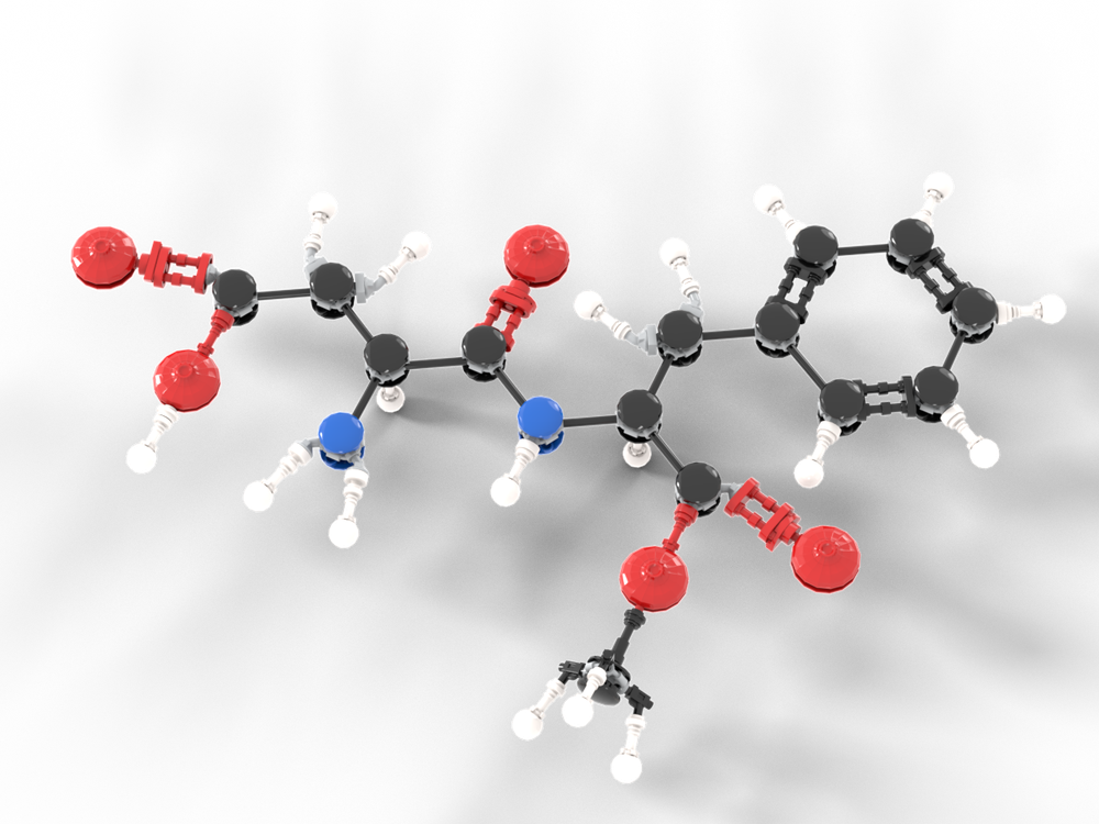 LEGO MOC Aspartame Molecule by Thomus_Bean | Rebrickable - Build with LEGO