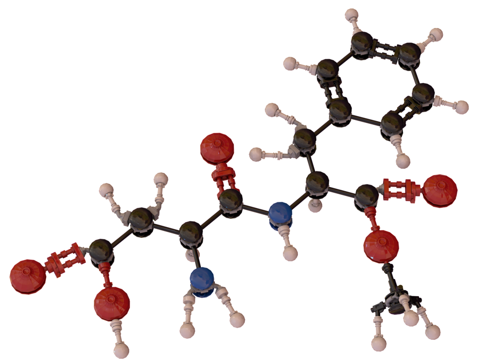 LEGO MOC Aspartame Molecule by Thomus_Bean | Rebrickable - Build with LEGO