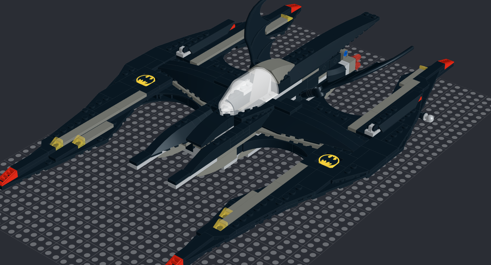 LEGO MOC 2006 Batwing Smoothed wings mod by Horizon_ | Rebrickable ...